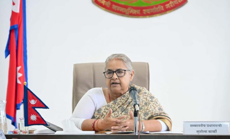 PM Karki holding briefing with foreign diplomats on Nepal’s political ...